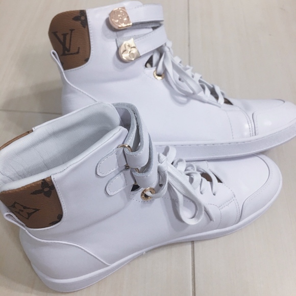 Louis Vuitton | Shoes | Lvs White Leather Shoes | Poshmark
